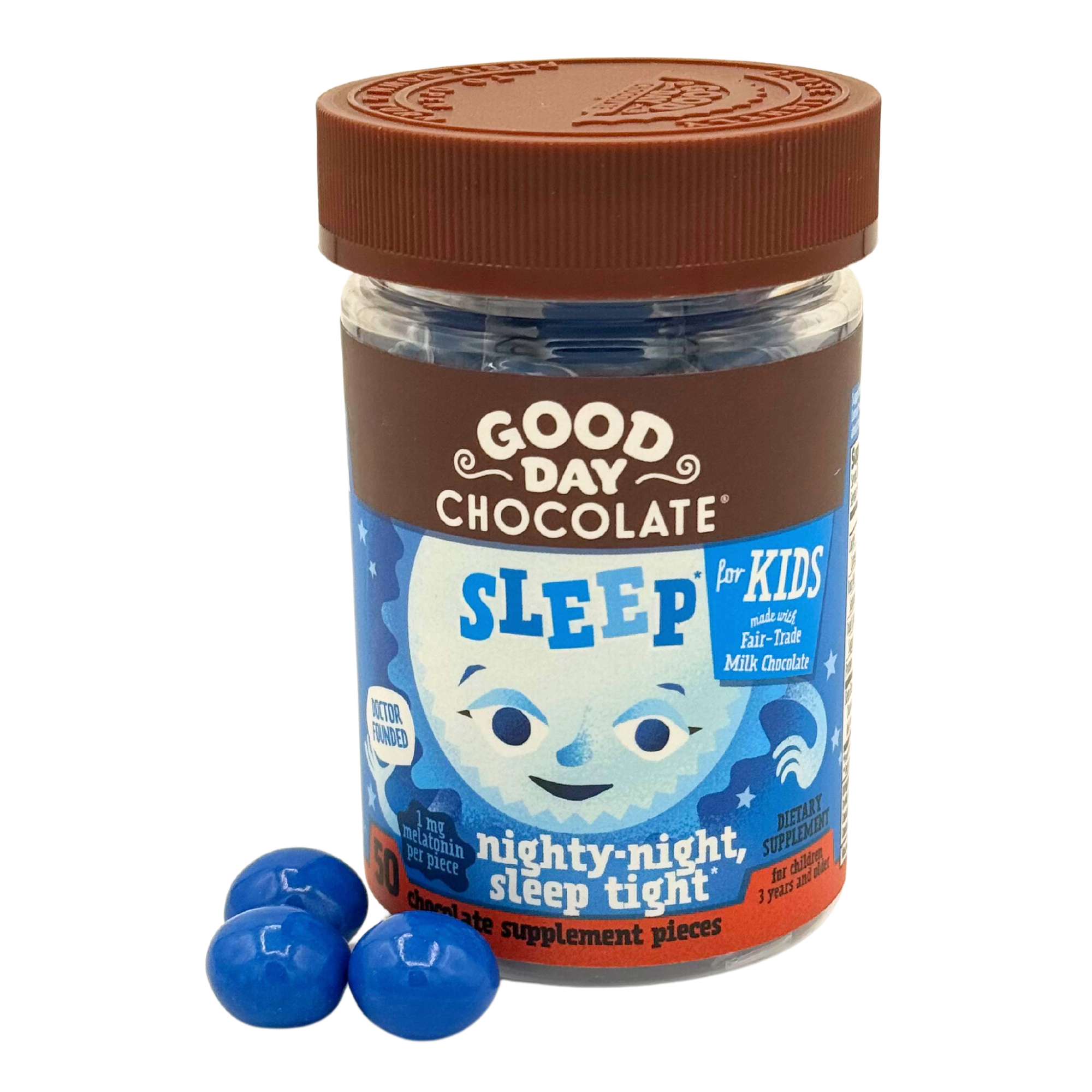 Kids Sleep with Melatonin Chocolate Supplement – KC's Candy Store