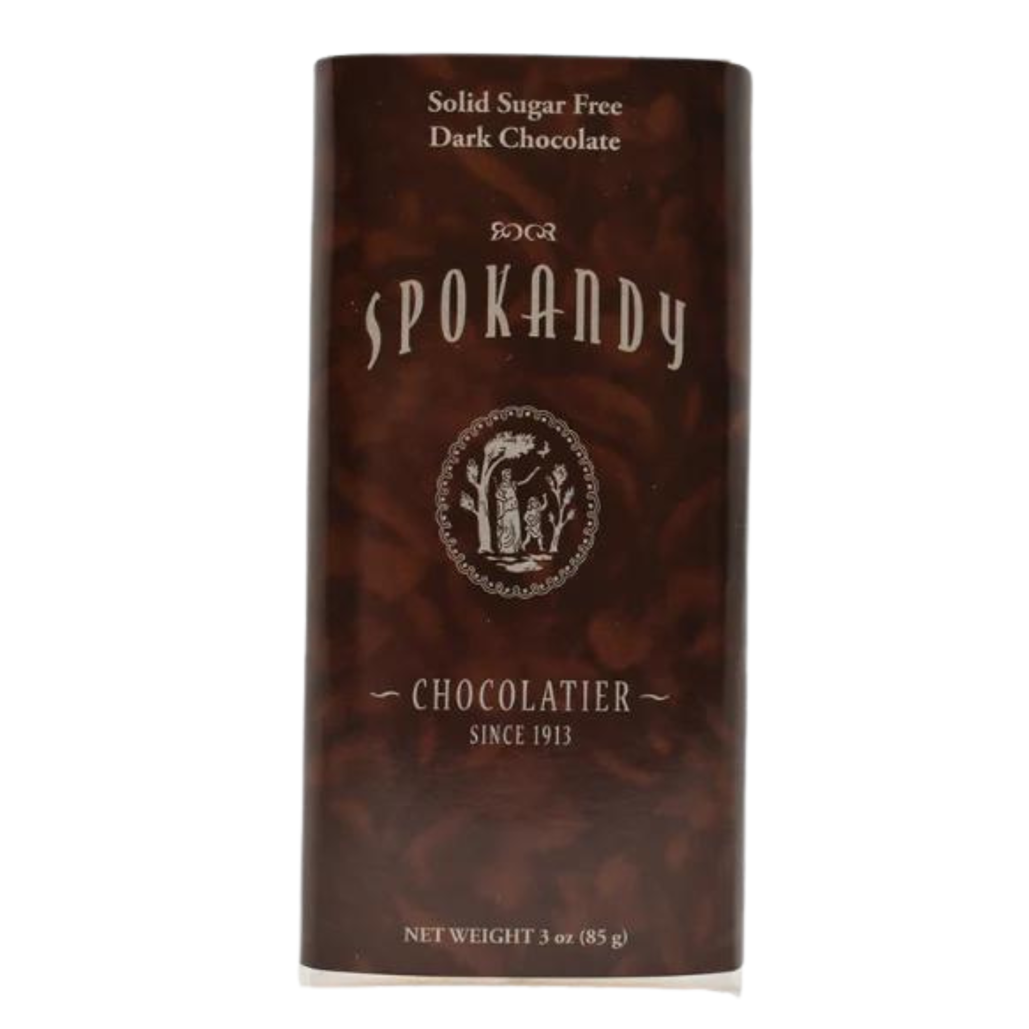 Dark Chocolate (Sugar-Free) Candy Bar by Spokandy – KC's Candy Store