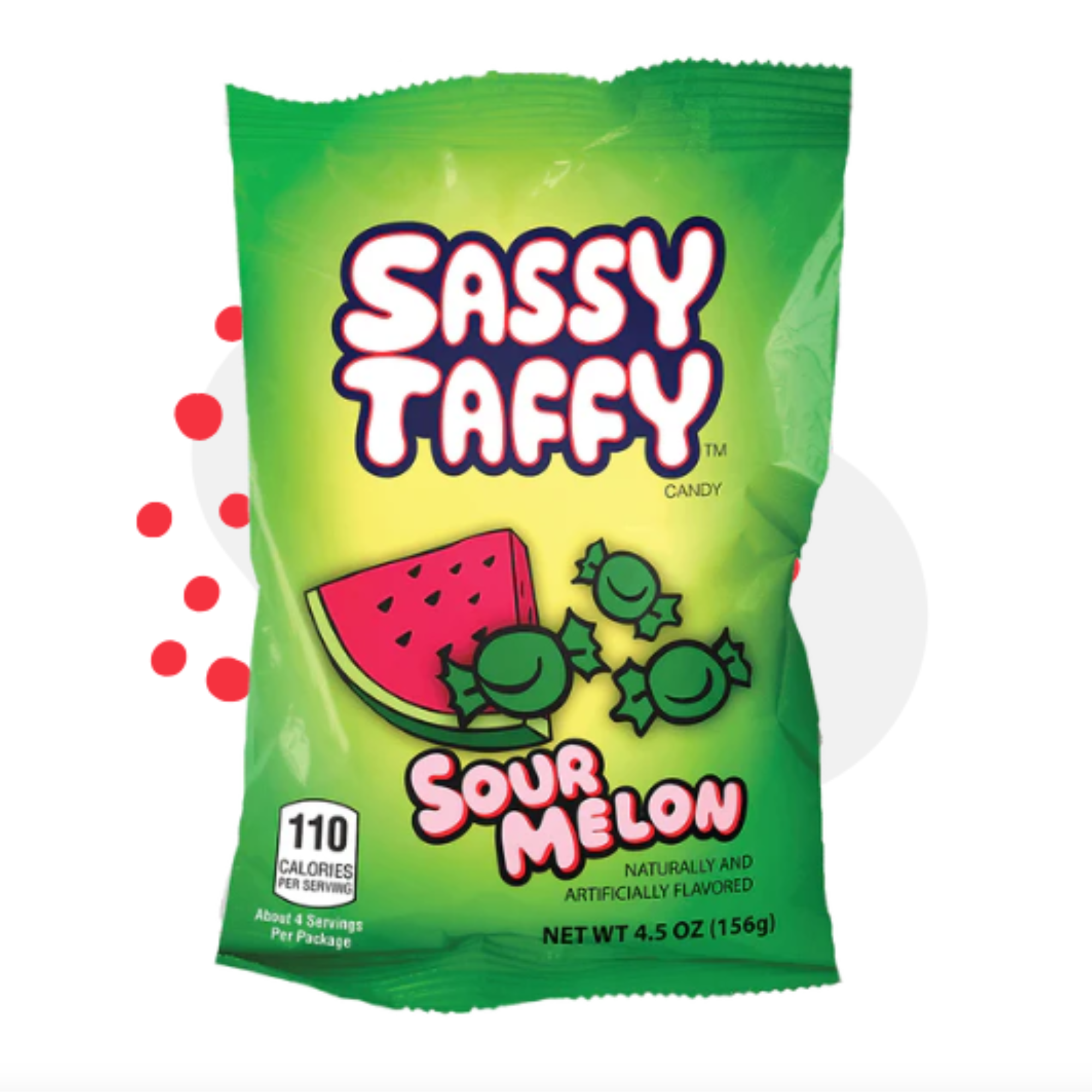 Sour Watermelon Salt Water Taffy by Sassy Taffy – KC's Candy Store