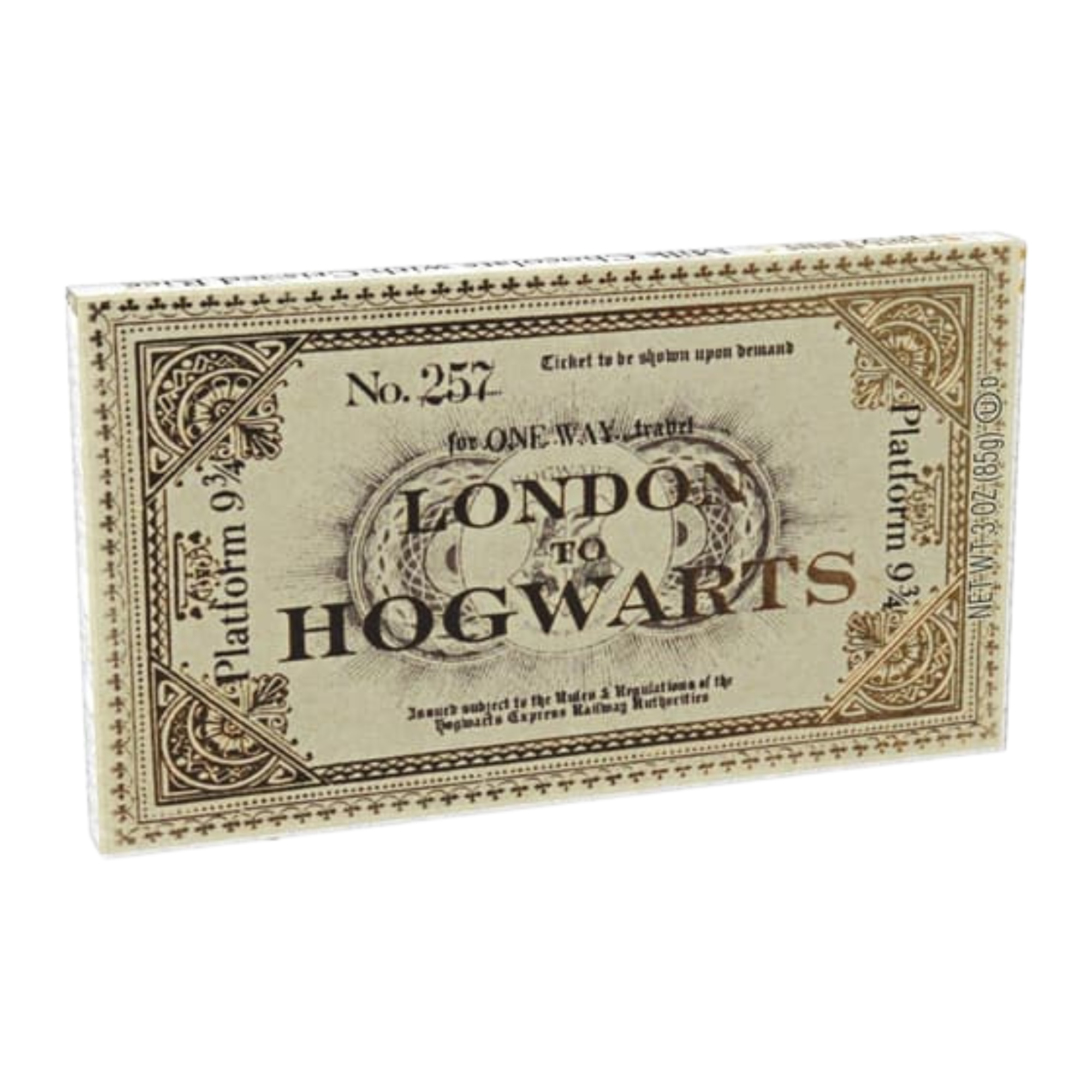 Platform 9 3/4 Ticket to Hogwarts Chocolate Candy Bar by Harry Potter ...